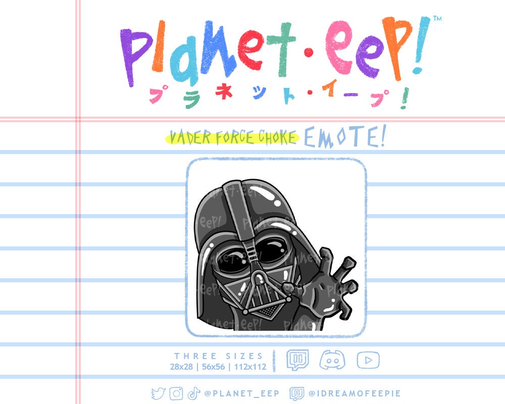 Vader Emote | Force Choke Emote | Twitch Emote | Discord Emote ...