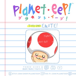 Toad Emote | Mushroom Emote | Feels Wow Man Emote | Uwu Emote | Video ...