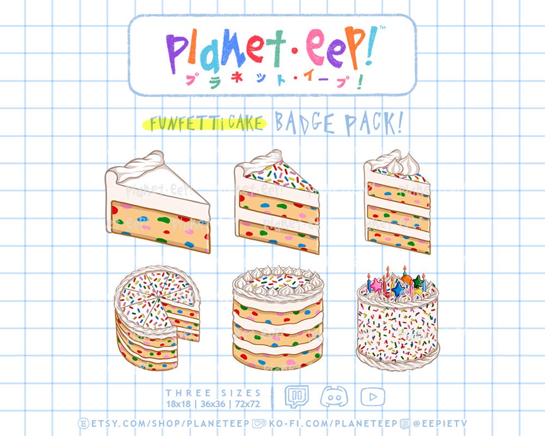 Cake Badges | Cake Sub Badges | Cake Bit Badges | Twitch Badges ...