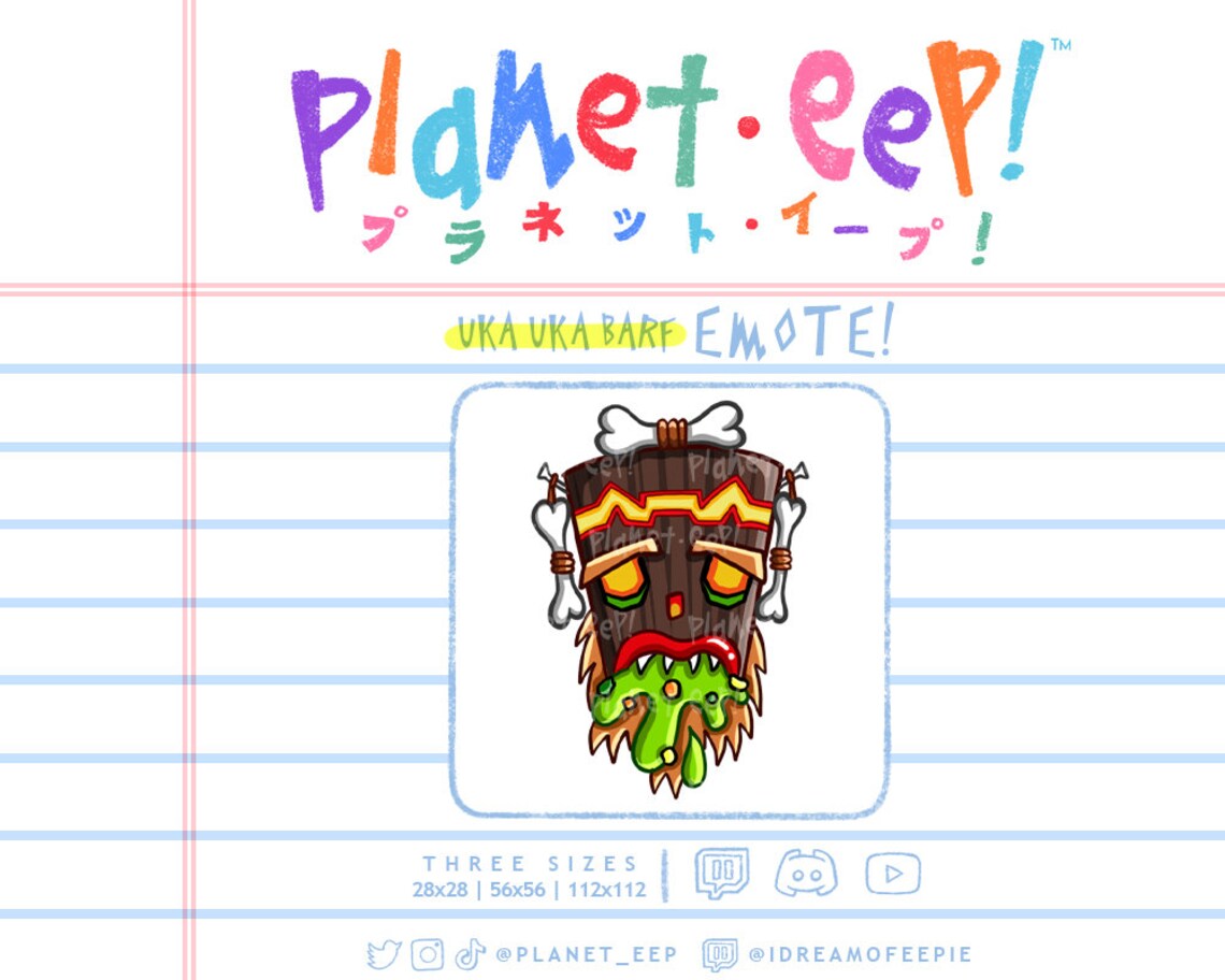 Uka Emote Barf Emote Crash Emote Bash Emote Bandicoot - Etsy