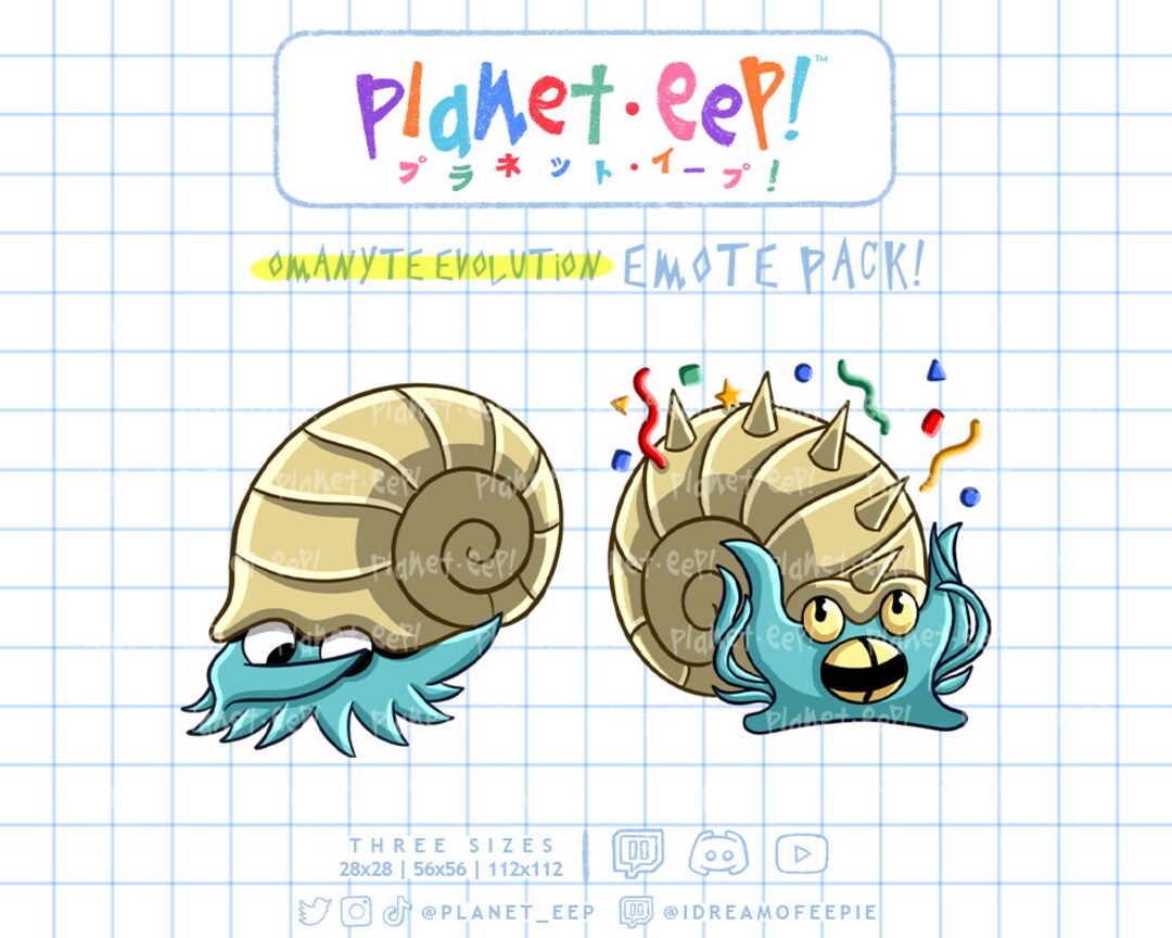 Poki Emotes | Omanyteevolution | Snail Emotes | Dab Emotes | Hype Emote ...