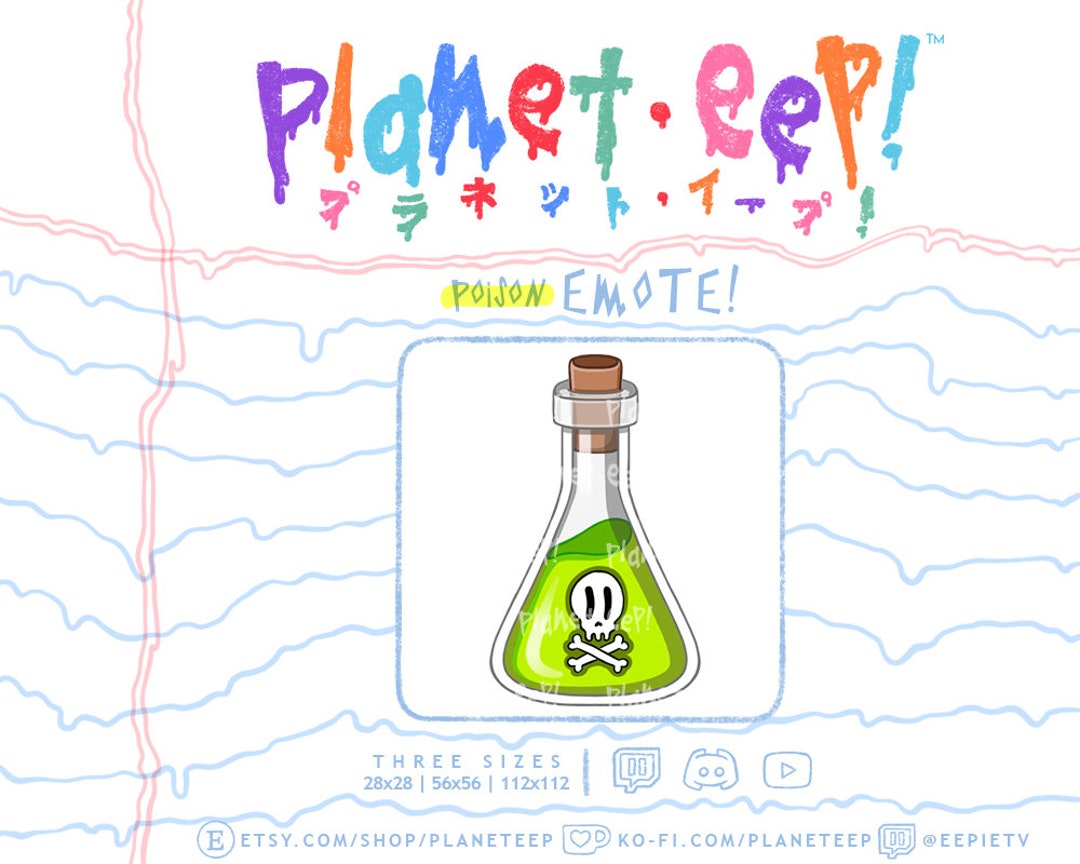 Toxic Emote | Poison Emote | Halloween Emote | Twitch Emote | Discord ...