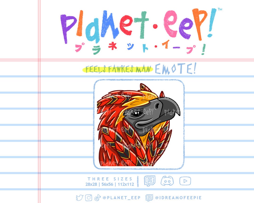 Wizard Emote | Fawkes Emote | Red Bird | Feels Wow Man Emote | Phoenix ...