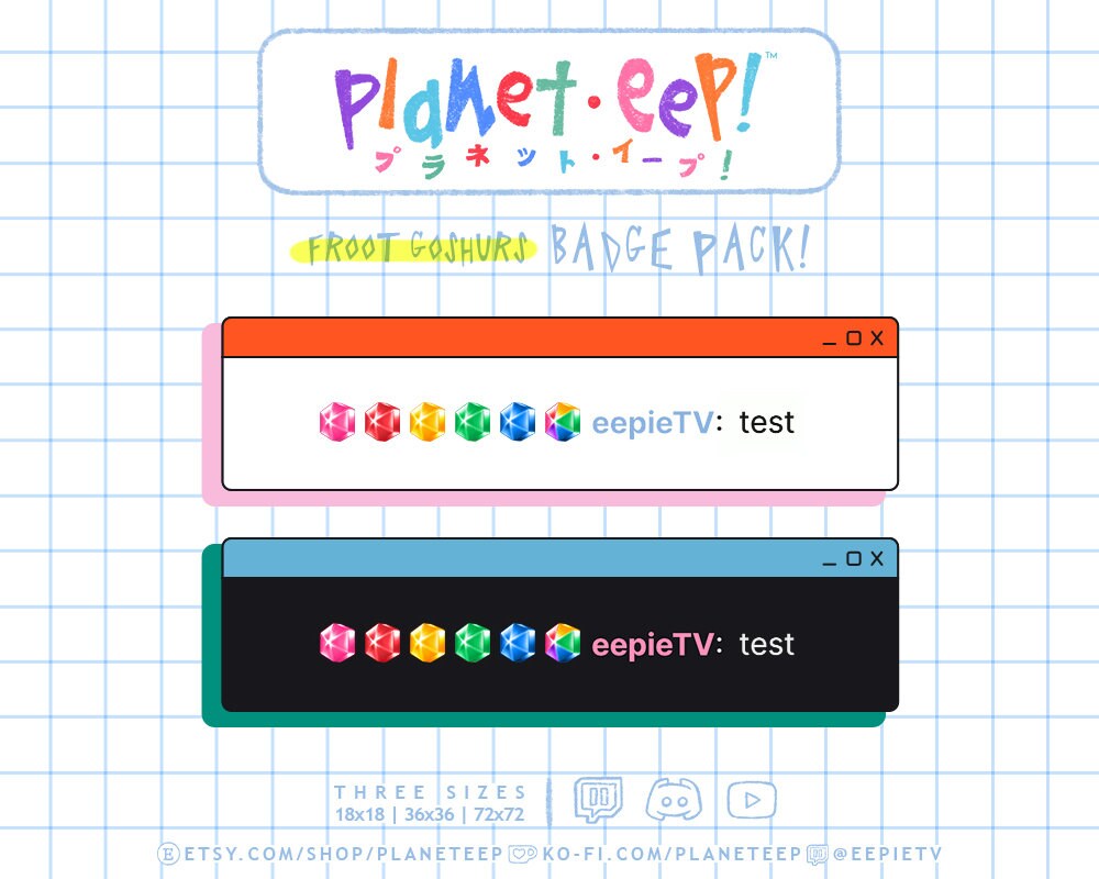 Candy Badges Candy Sub Badges 90s Nostalgia Twitch - Etsy