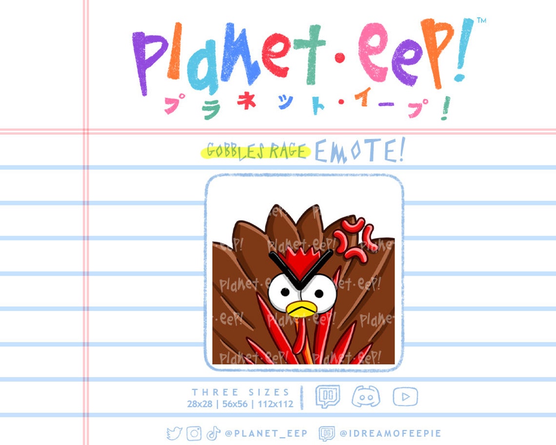 Turkey Emote | Thanksgiving Emote | Gobbles Emote | Rage Emote | Twitch ...