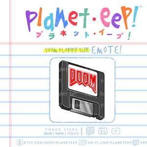 Doom Floppy Disk Emote | Gamer Emote | Twitch Emote | Discord Emote ...