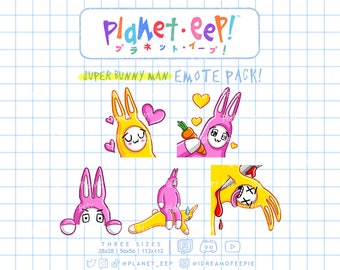 Easter Bunny Twitch Emotes Discord Emotes Youtube Emotes - Etsy