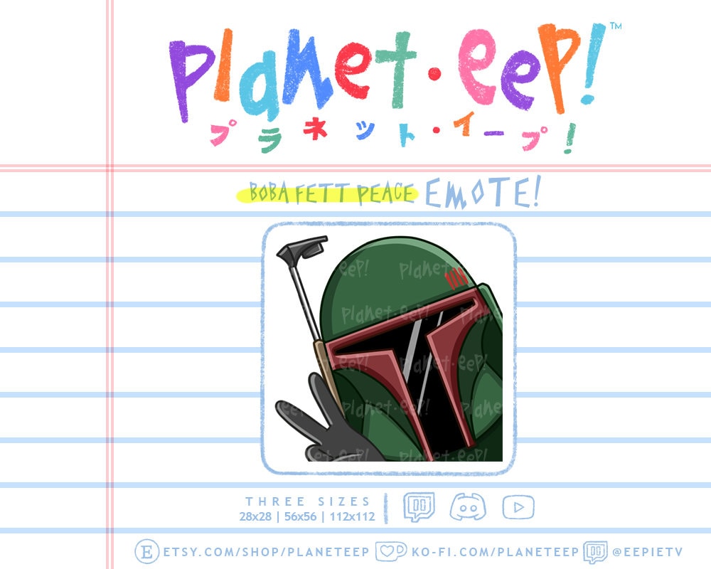 Boba Emote | Peace Emote | Twitch Emote | Discord Emote | Youtube Emote ...