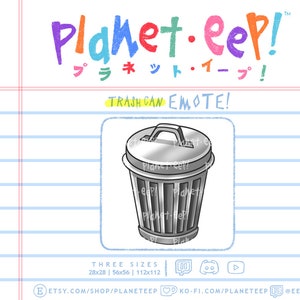 Trash Can Emote | Garbage Emote | Bin Emote | Twitch Emote | Discord ...