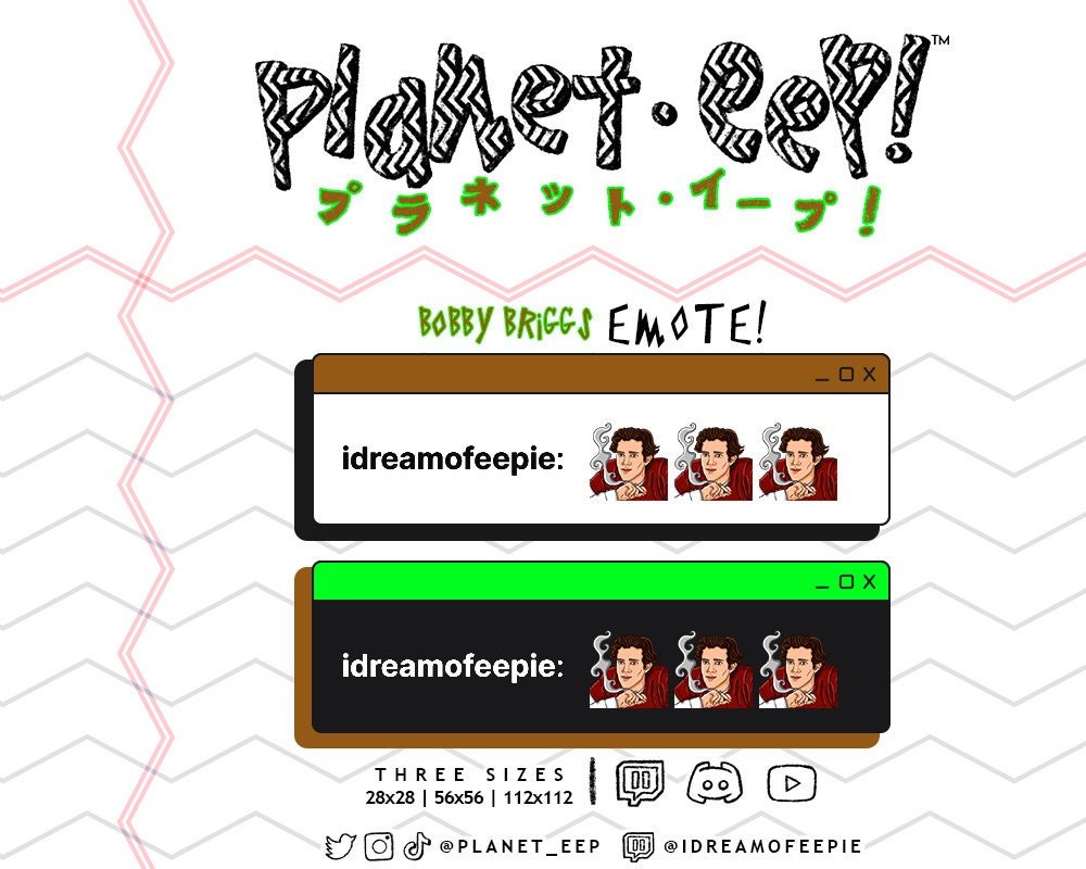 Twin Peaks Emote | Bobby Briggs Emote | David Lynch | Twitch Emote ...