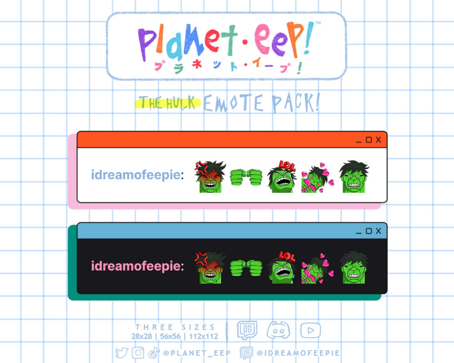 Superhero Emotes Hulky Emotes Hulky Smash Emotes Twitch Emotes Discord ...