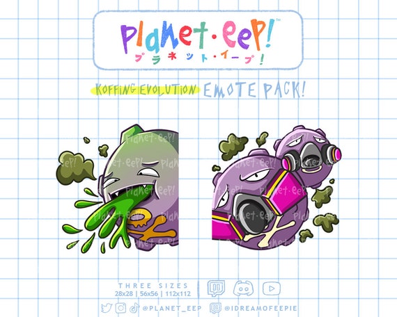 Poki Emotes Koffingevolution Barf Emote Gas Mask Emote - Etsy