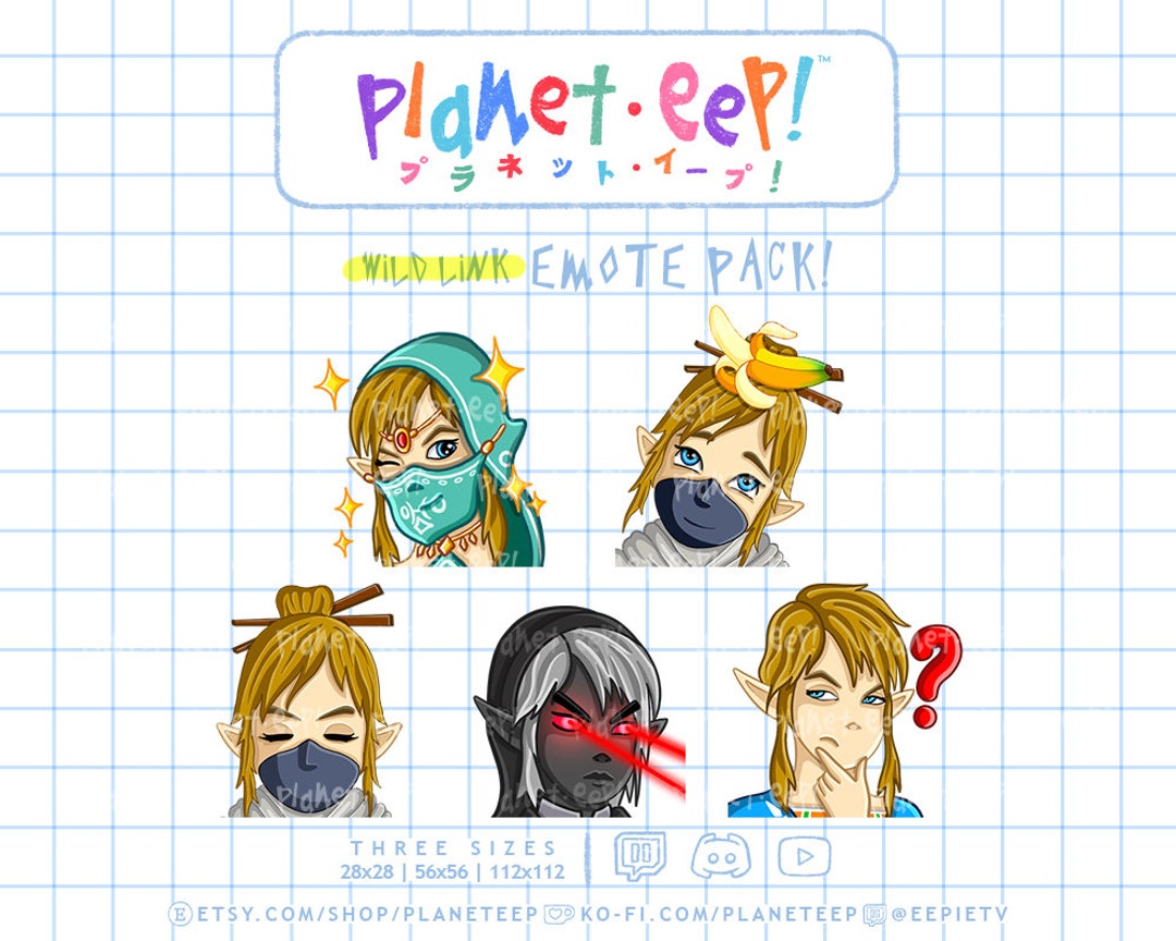 Link Emotes | BOTW Emotes | Dark Link Emote | Mighty Banana Emote ...