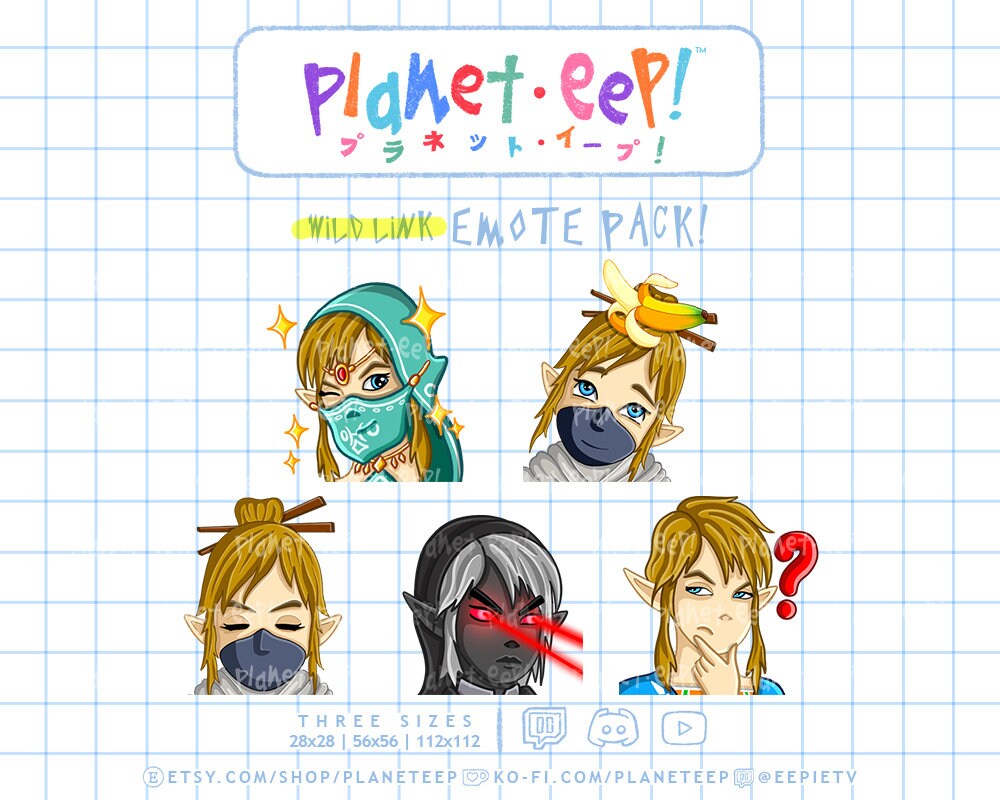 Link Emotes | BOTW Emotes | Dark Link Emote | Mighty Banana Emote ...