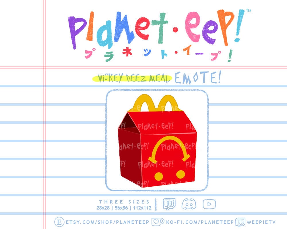 Lunch Box Emote | Meal Emote | Food Emote | Twitch Emote | Discord ...