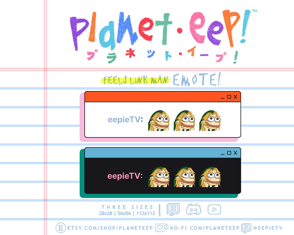 Link Emote | Feels Wow Man Emote | Pepe Emote | Peepo Emote | Twitch ...