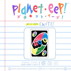 No U Emote | Reverse Card Emote | Meme Emote | Twitch Emote | Discord ...