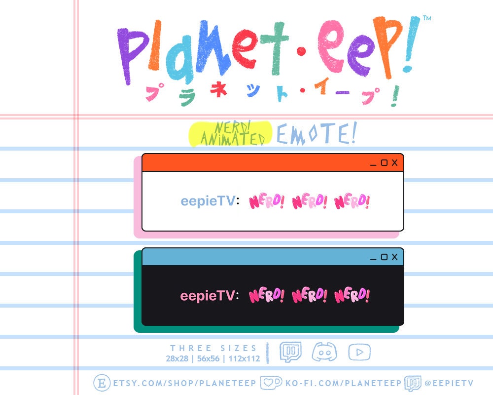 Nerd Animated Emote Nerd Emote Twitch Emote Discord Emote Youtube Emote ...