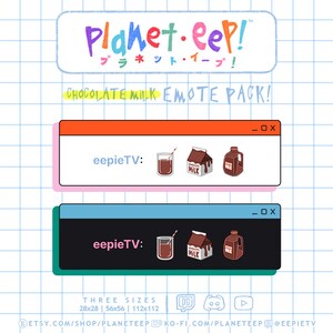 Chocolate Milk Emotes | Choccy Milk Emotes | Drink Emotes | Twitch ...