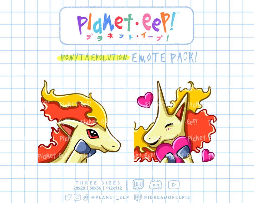 Poki Emotes | Ponytaevolution | Pony Emote | Feels Wow Man Emote | Uwu ...