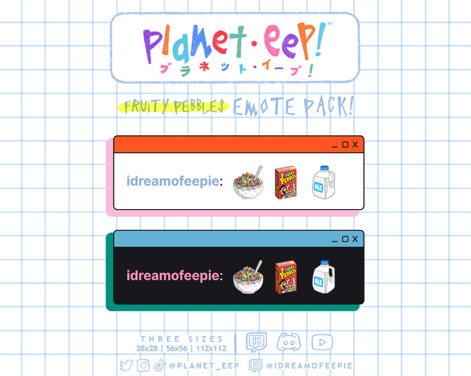 Cereal Emotes Breakfast Emotes Food Emotes Twitch Emotes - Etsy