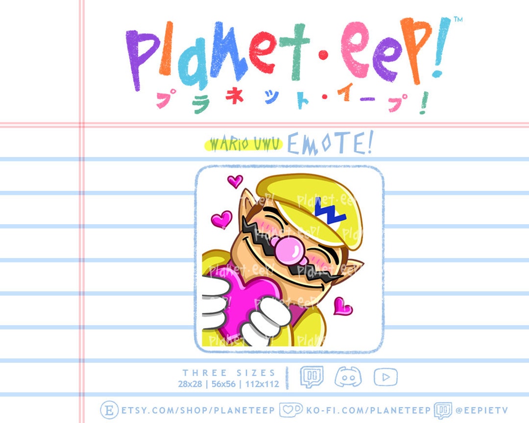 Mario Emote | Wahreeoh Emote | Not Mario | Uwu Emote | Valentine ...