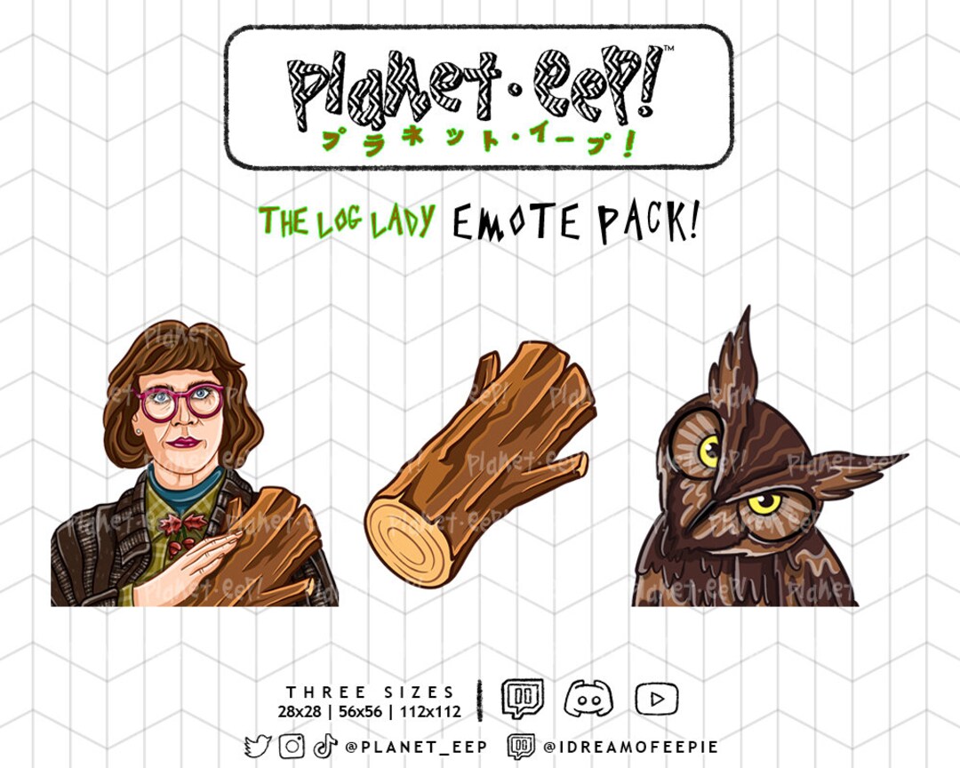 Twin Peaks Emotes | the Log Lady Emotes | David Lynch | Twitch Emotes ...