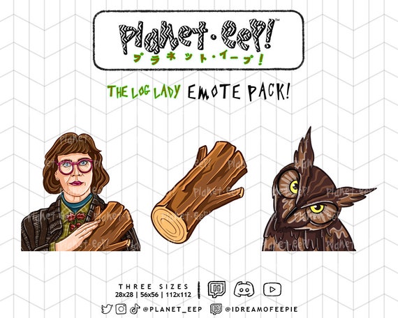 Twin Peaks Emotes the Log Lady Emotes David Lynch Twitch - Etsy
