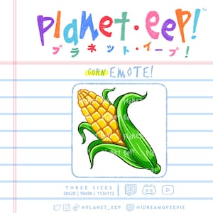 Corn Emote Thanksgiving Emote Food Emote Twitch Emote Discord Emote ...