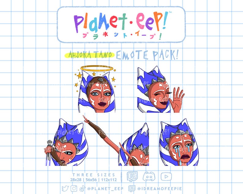 Tano Emotes | Clone Emotes | Padawan Emotes | Twitch Emote | Discord ...