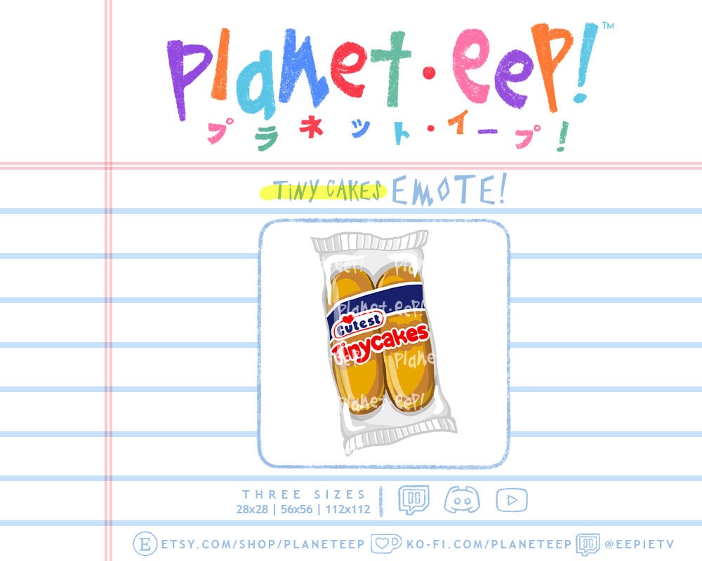 Tiny Cakes Emote | Cake Emote | Dessert Emote | Food Emote | Twitch ...