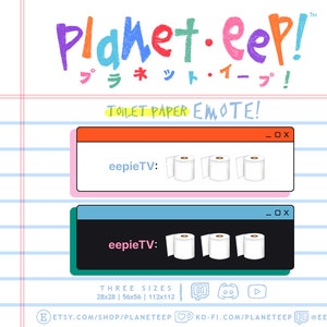 Toilet Paper Emote | Twitch Emote | Discord Emote | Youtube Emote - Etsy