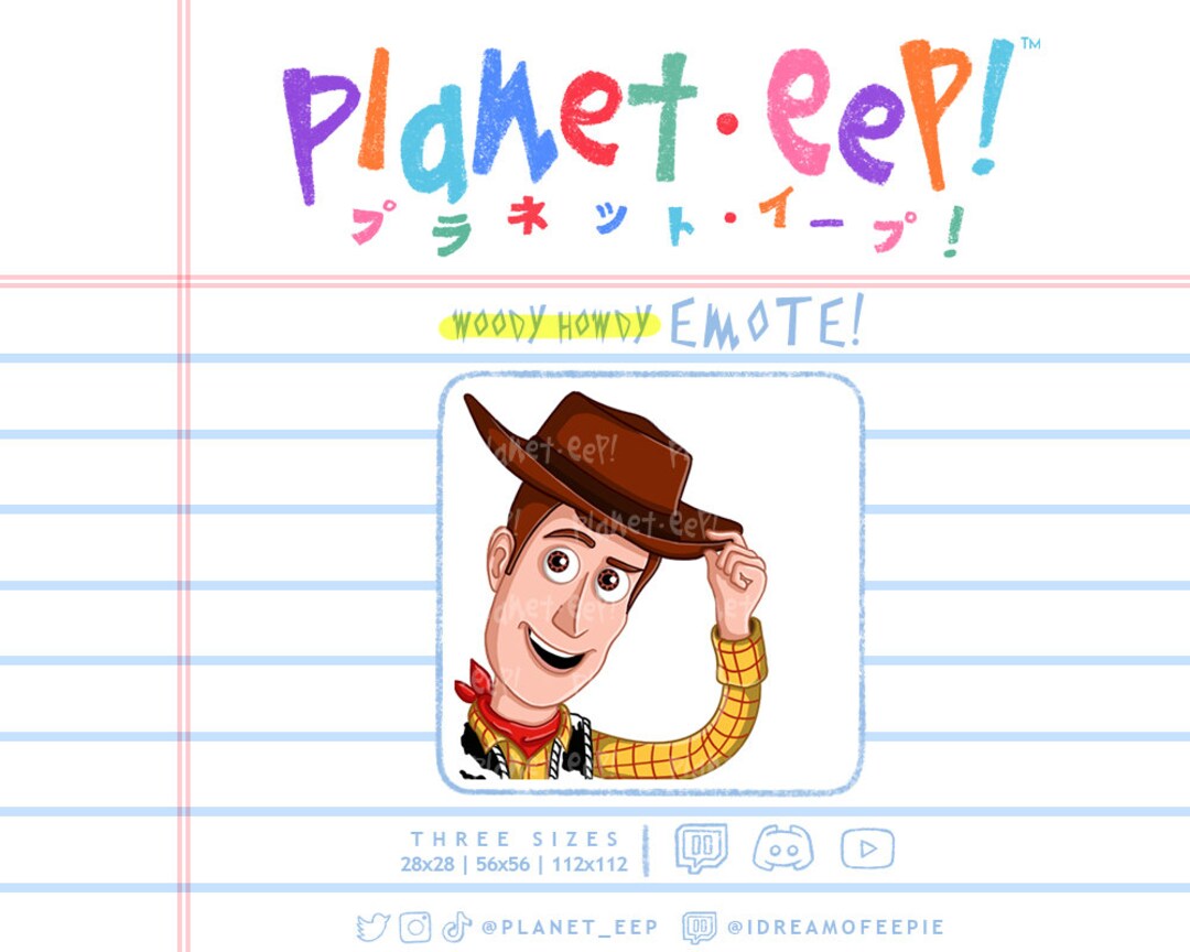 Woody Emote | Howdy Emote | Twitch Emote | Discord Emote | Youtube ...