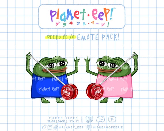 Peepo Emotes Pepe Emotes Meme Emotes Yoyo Emotes - Etsy Australia