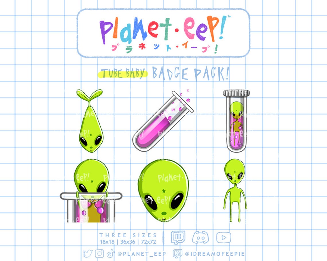 Alien Badges Alien Sub Badges Alien Bit Badges Twitch - Etsy