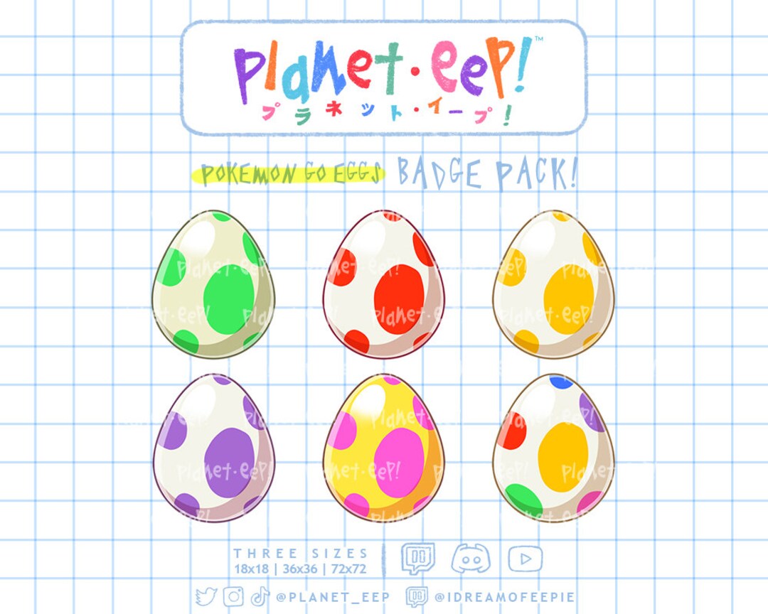 Egg Sub Badges | Pokemongoeggs | Poki Go Egg Sub Badges | Twitch Sub ...
