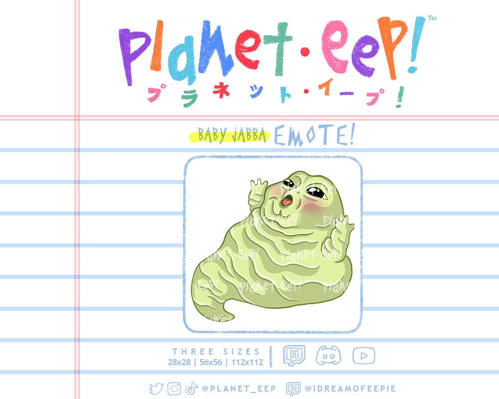 Baby Jabba Emote | Uppies Emote | Twitch Emote | Discord Emote ...