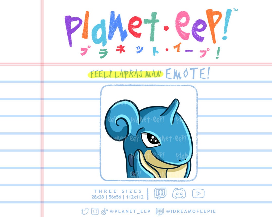 Poki Emote | Feelslaprasman | Feels Wow Man Emote | Twitch Emote ...