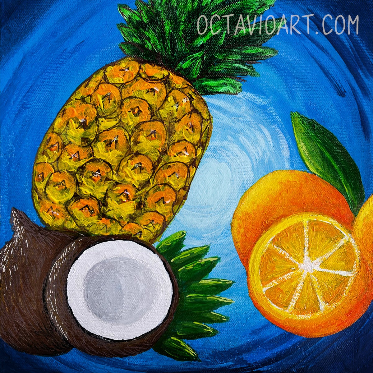 Puerto Rico Print Kitchen Trio Colorful Art Wall Fruits - Etsy