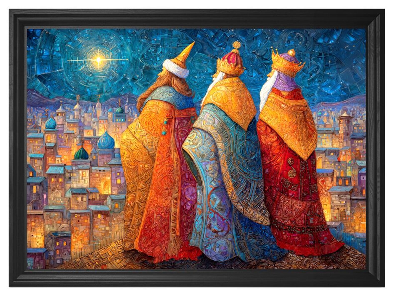 Three Kings Day Art: Epiphany Giclee Print, Puerto Rico Christmas Decor ...