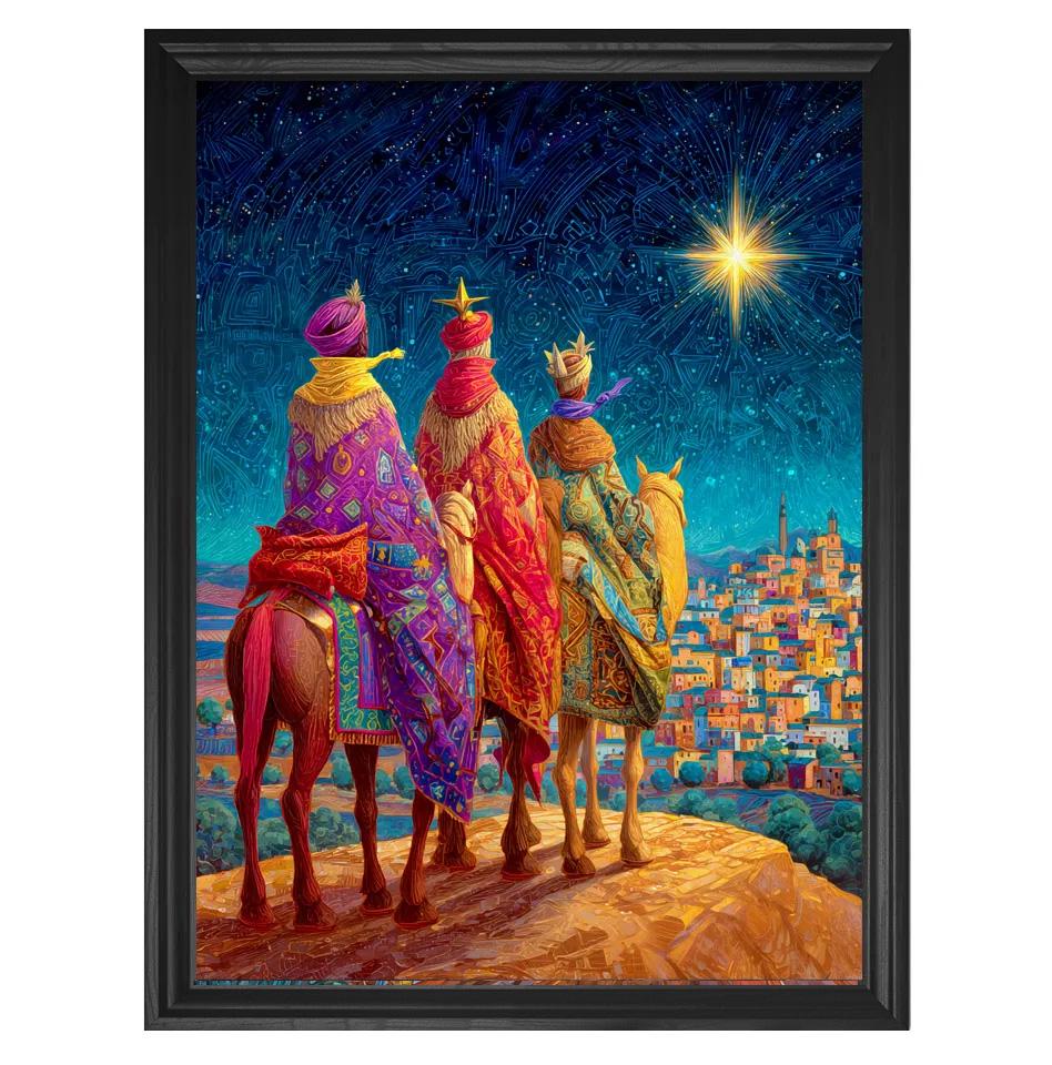 Three Kings Day Giclée Print: Epiphany Art, Puerto Rico Christmas Decor ...