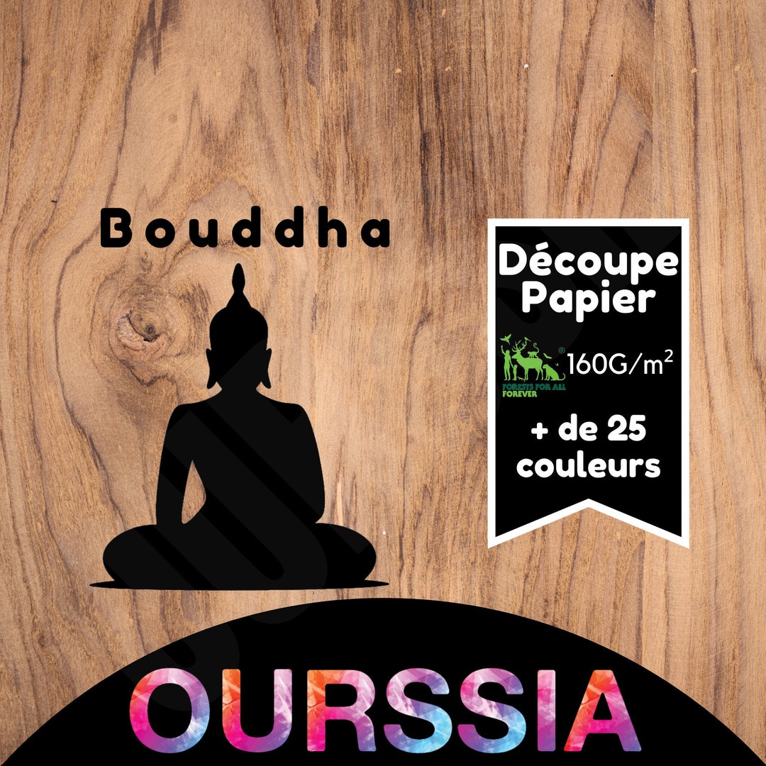 Paper Cutting Buddha Color and Customizable Quantity - Etsy France