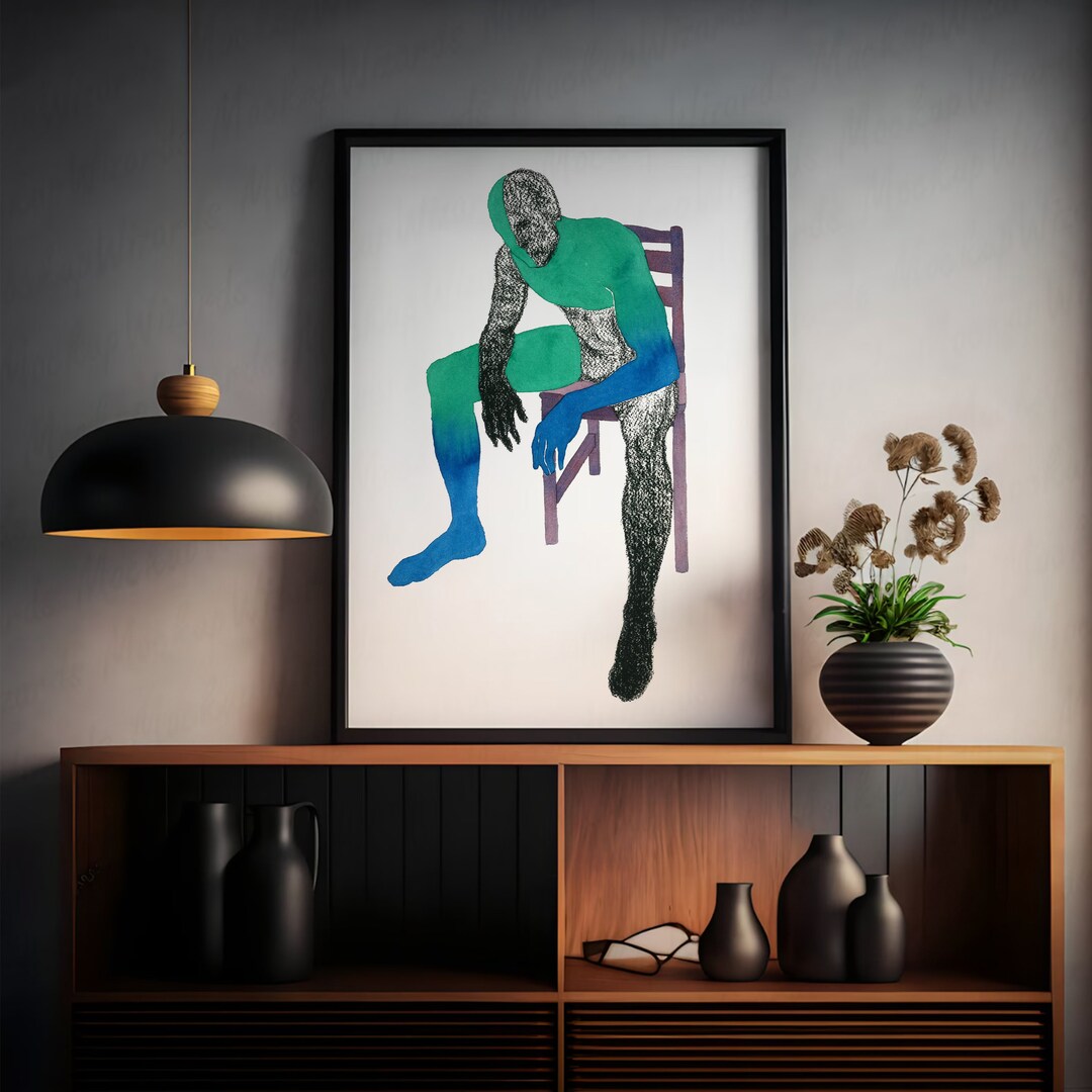 Thinking Art Print - Etsy