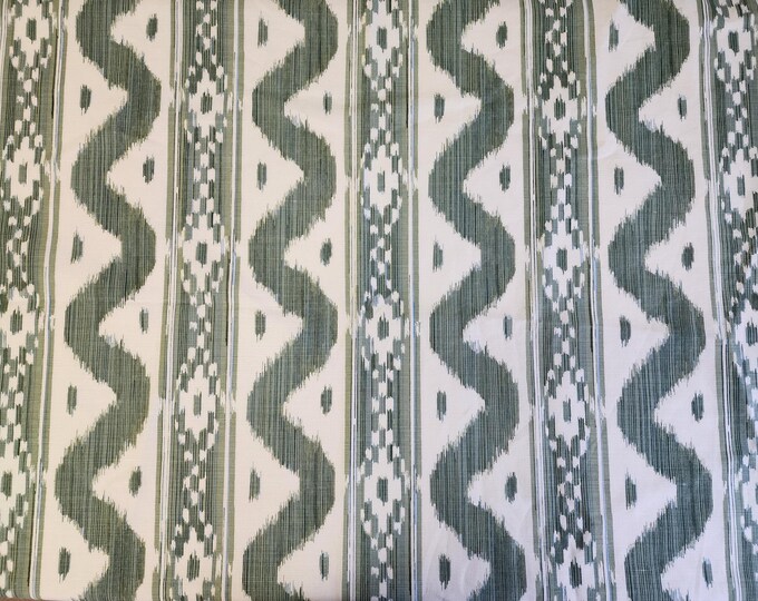 Bali Hai Sage Green on Tinted Linen by Quadrille - Etsy