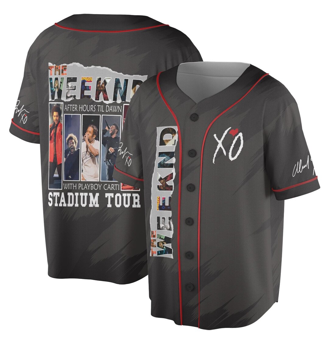The Weeknd All Album Baseball Jersey, After Hours Til Dawn Jersey, the ...