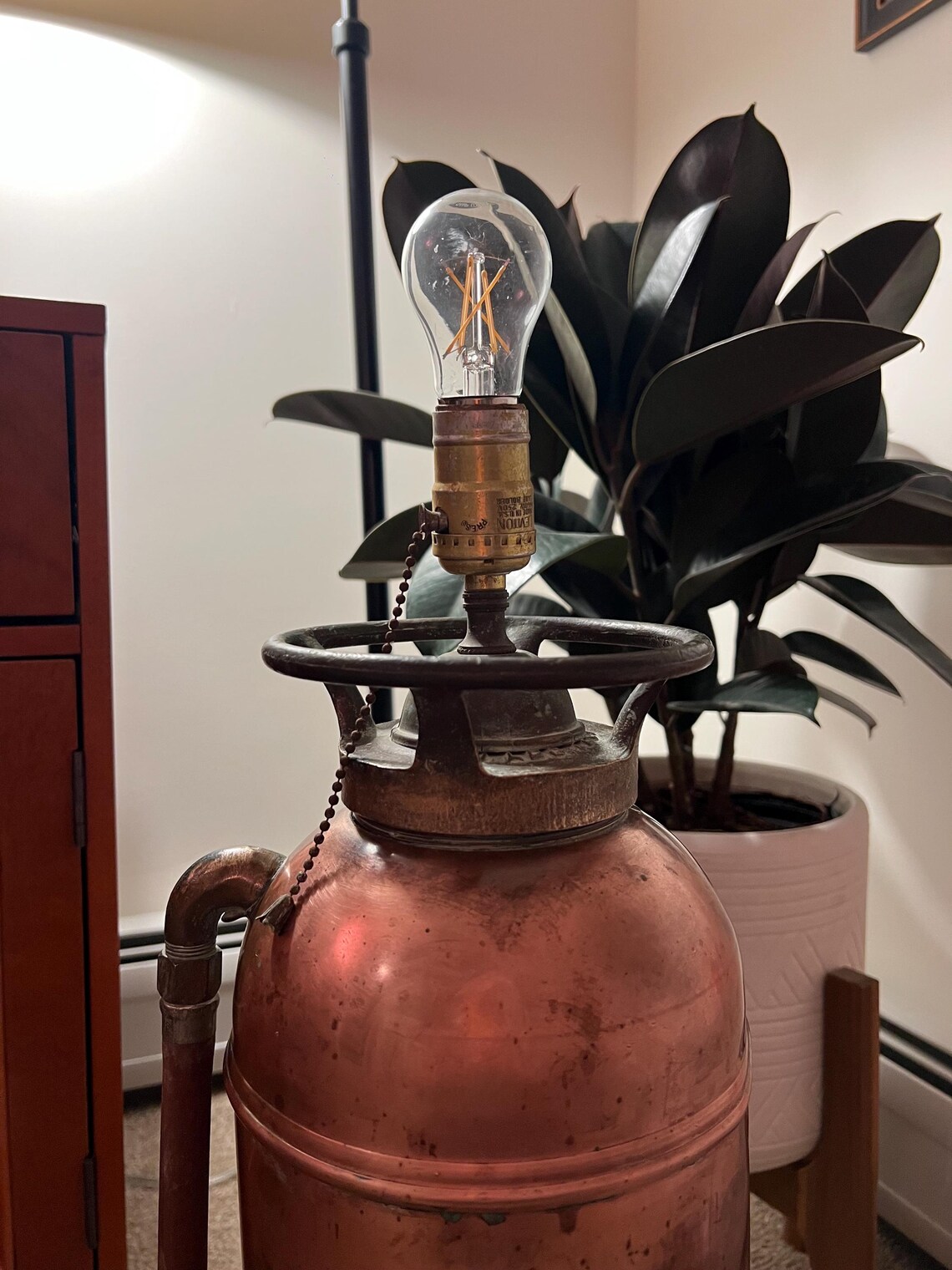 Antique Fire Extinguisher Lamp - Etsy