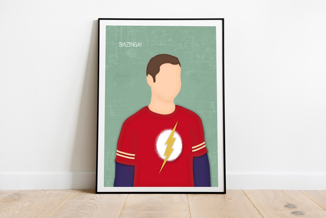 Poster Sheldon bazinga - Etsy