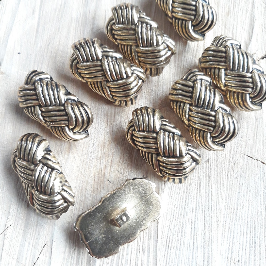 Boutons longs en or, boutons dépingles en or anciens, boutons en or de ...