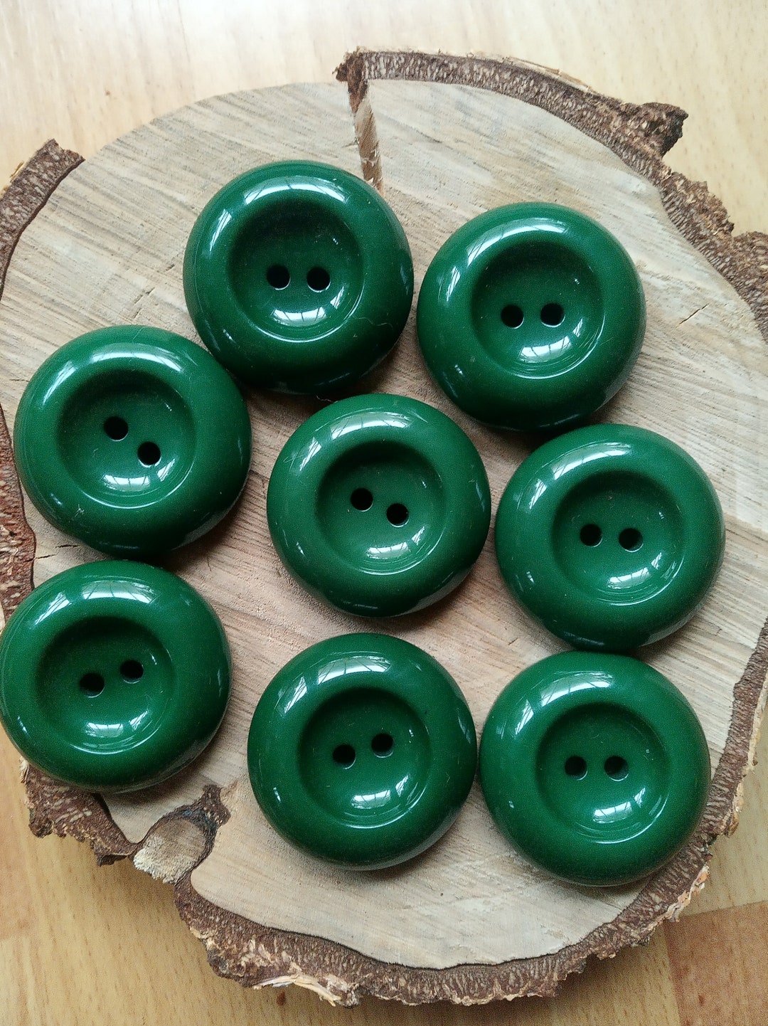 Large Green Button40mm Green Button2 Holes Green Button8 - Etsy Ireland