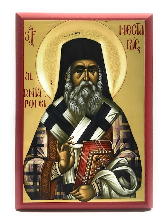 Orthodox Icon of St Nectarios of Aegina - Etsy